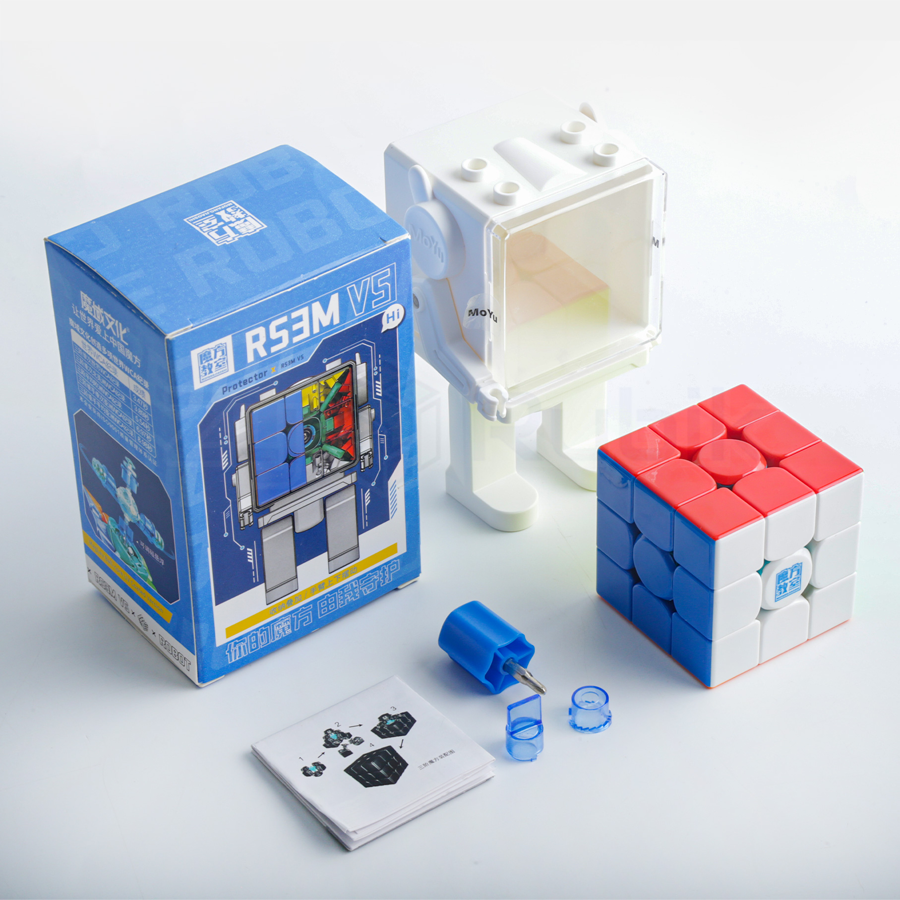 Rubik 2023 Moyu RS3m V5 5 Phiên Bản Magnetic/ Maglev/ Ballcore UV Kèm Đế Robot- Rubik Rs3m V5 ...