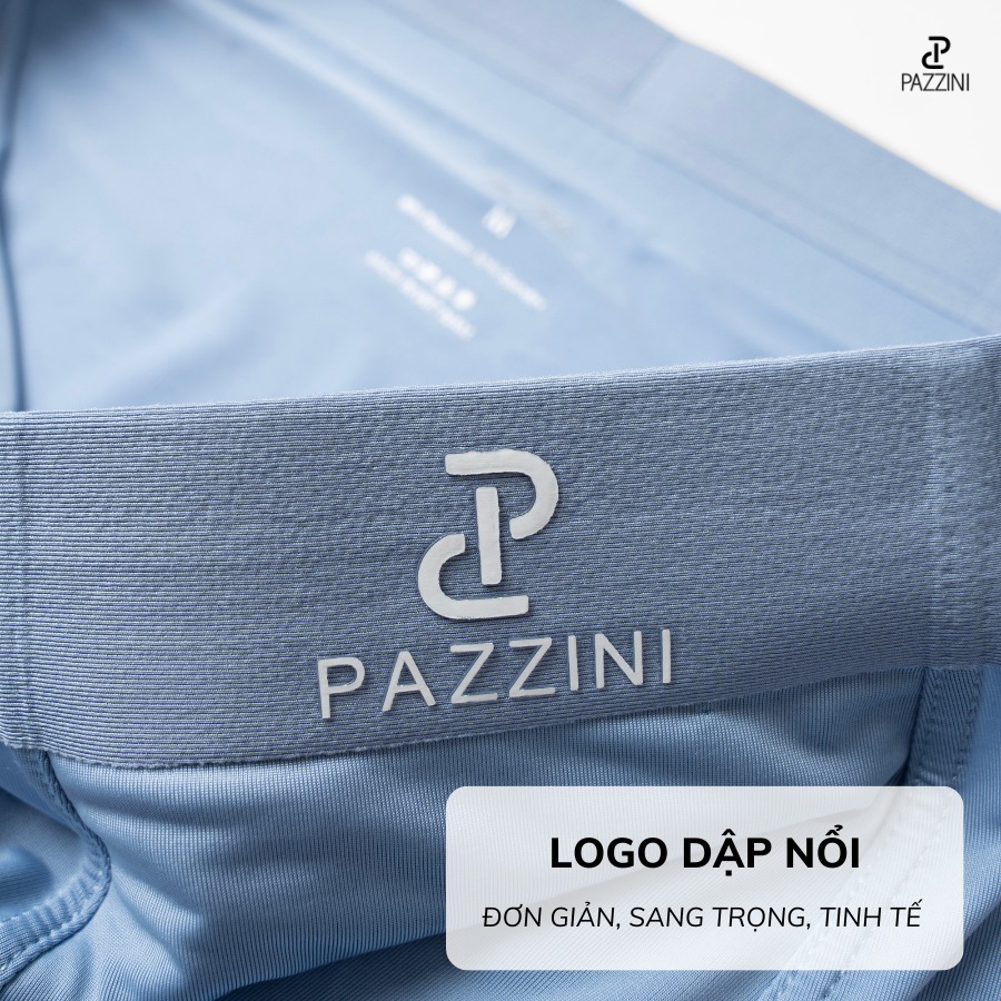 Quần sịp nam boxer PAZZINI thun lạnh combo 3 quần kháng khuẩn, không để ...