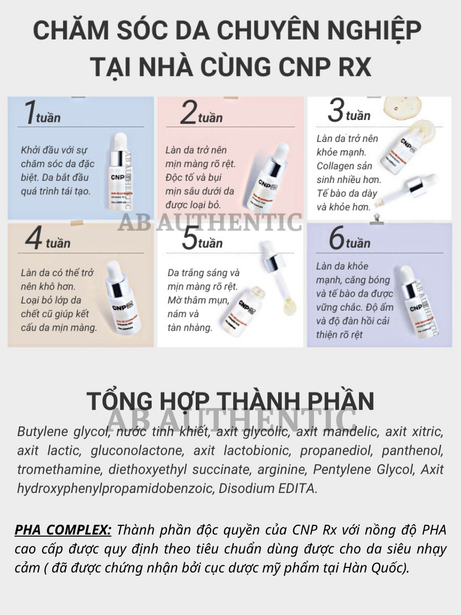 [Top 1 bán chạy] Sample Peel tái tạo da chuyên sâu CNP Rx Skin ...