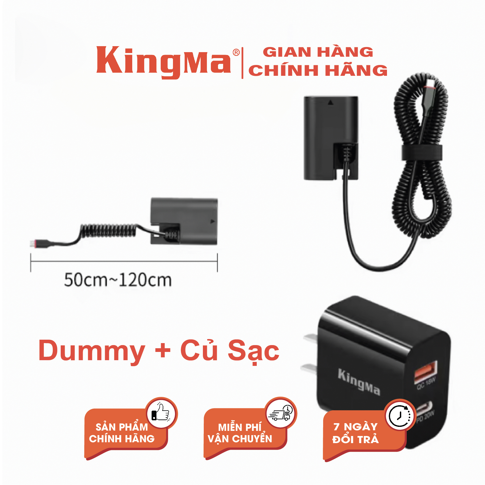 Pin Ảo/ Giả Pin/ Dummy Pin LP-E6 Chính Hãng KINGMA. For Canon LP-E6 ( Bảo Hành 12 Tháng ...