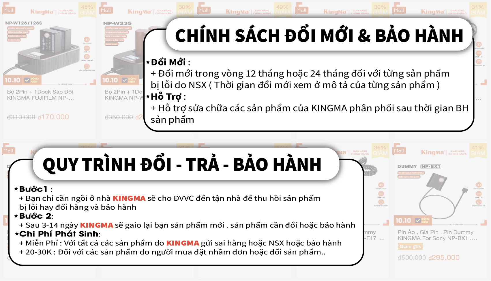 Pin Ảo/ Giả Pin/ Dummy Pin LP-E6 Chính Hãng KINGMA. For Canon LP-E6 ...