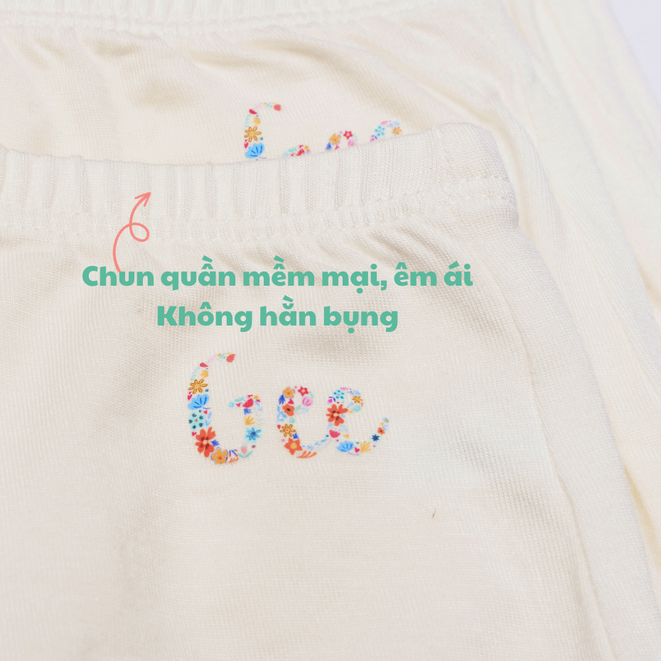 Set 3 quần lót cho bé gái Gee, quần chip tam giác sợi tre, có size cho ...