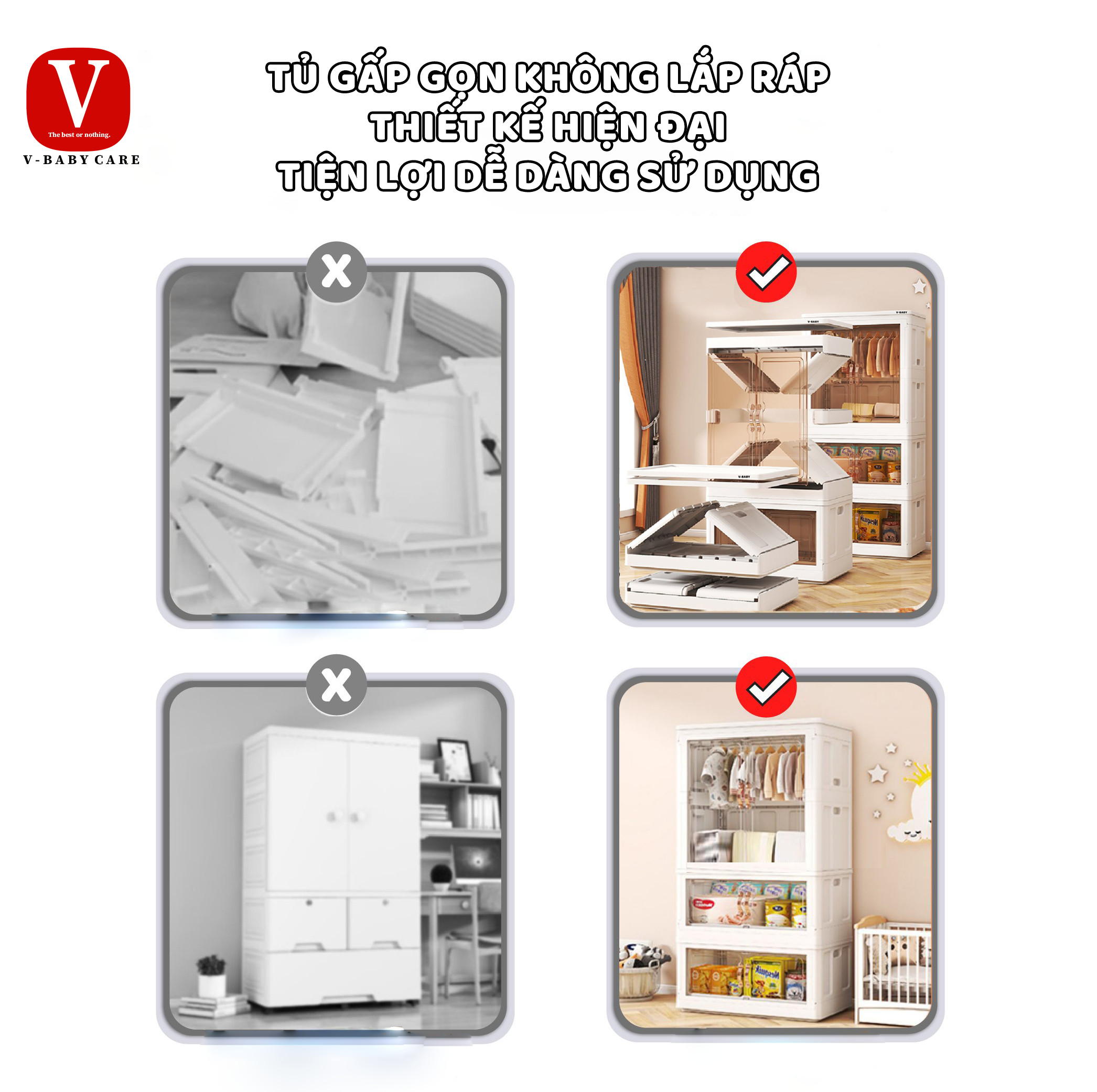 Tủ Nhựa Đựng Đồ Cho Bé Y118 Đa Năng, Gấp Gọn Nhiều Kích Thước V-BABY ...