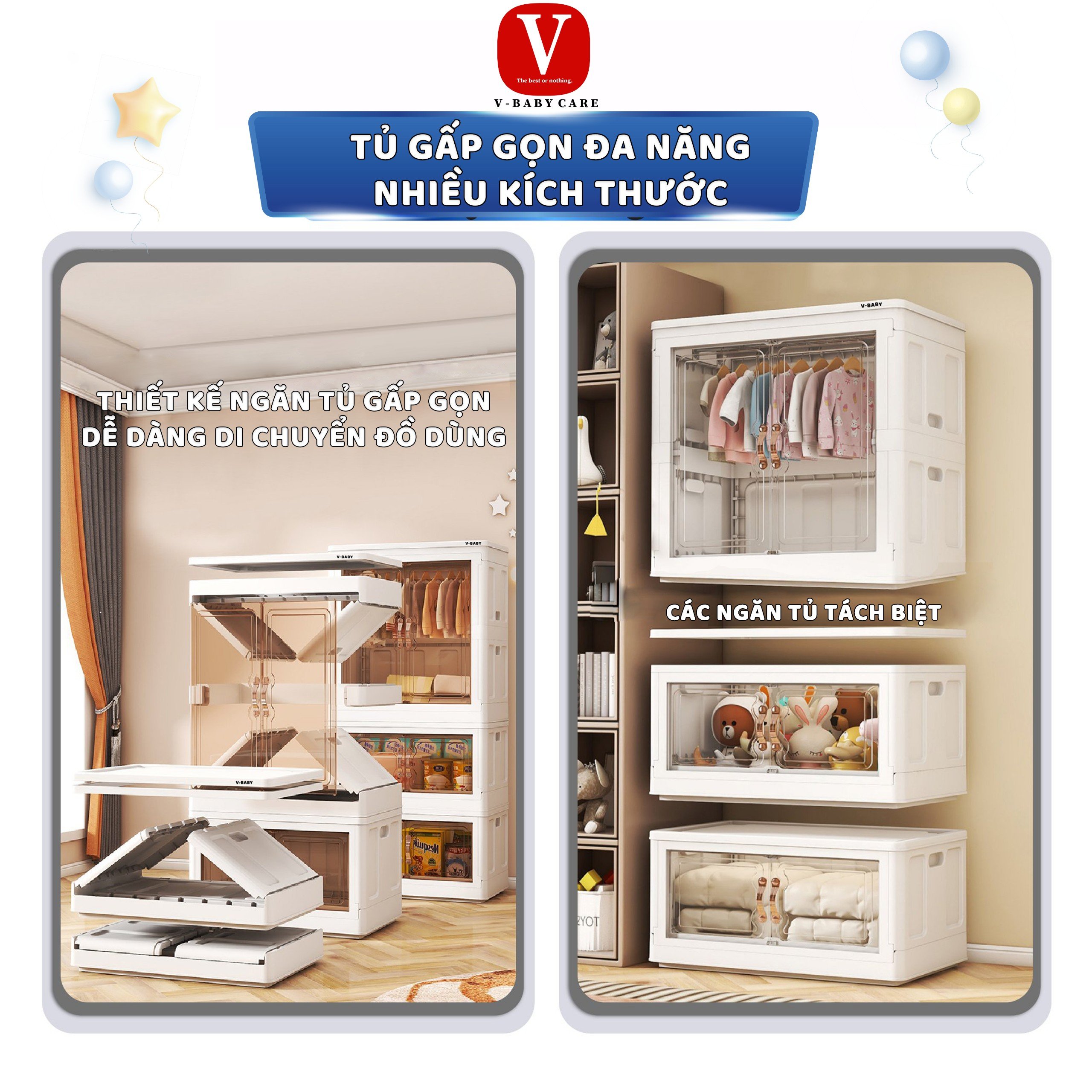 Tủ Nhựa Đựng Đồ Cho Bé Y118 Đa Năng, Gấp Gọn Nhiều Kích Thước V-BABY ...