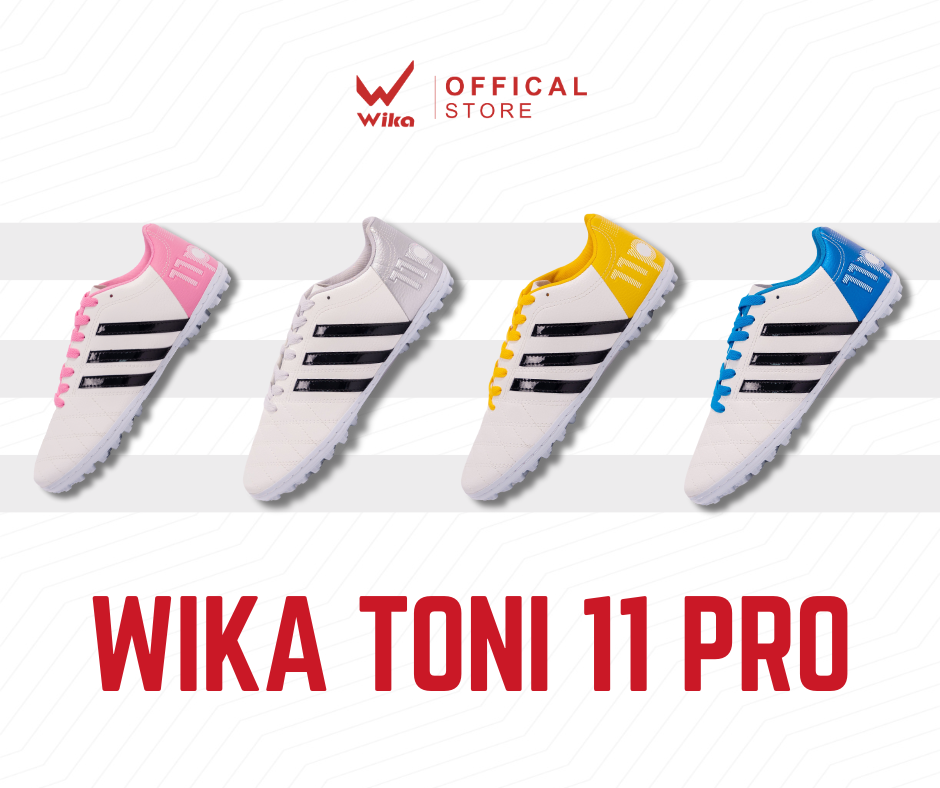 Giày Đá Bóng Toni Kroos 11pro 3 Sọc Wika, Giày Bóng Đá Nam Nữ Trẻ Em Ba ...