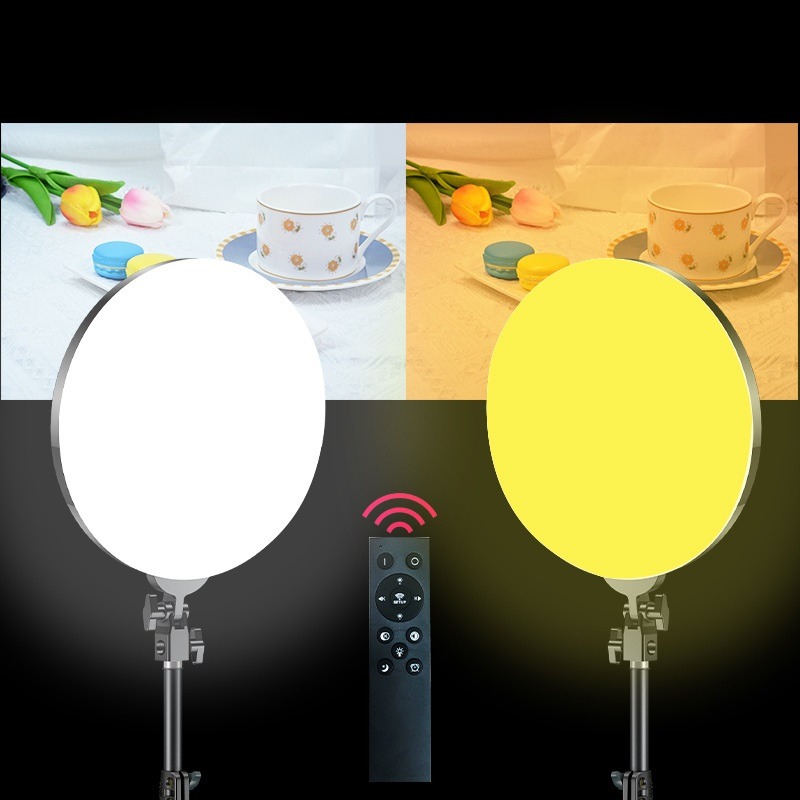 Đèn LED Hình Tròn PF-26 PF-45 BT35 Kèm Chân 2m Cho Studio Livestream Spa,Chuôi E27 LR Bóng UFO ...