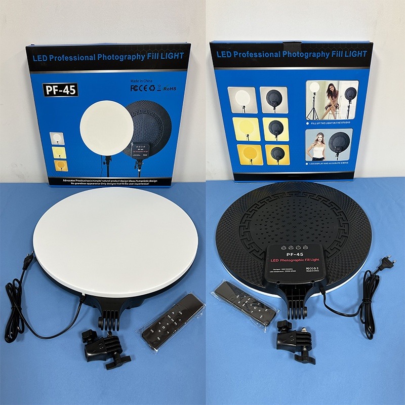 Đèn LED Hình Tròn PF-26 PF-45 BT35 Kèm Chân 2m Cho Studio Livestream Spa,Chuôi E27 LR Bóng UFO ...