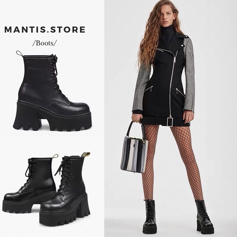 GIÀY BỐT CHIẾN BINH ĐẾ RĂNG CƯA CAO 9CM | Shopee Việt Nam