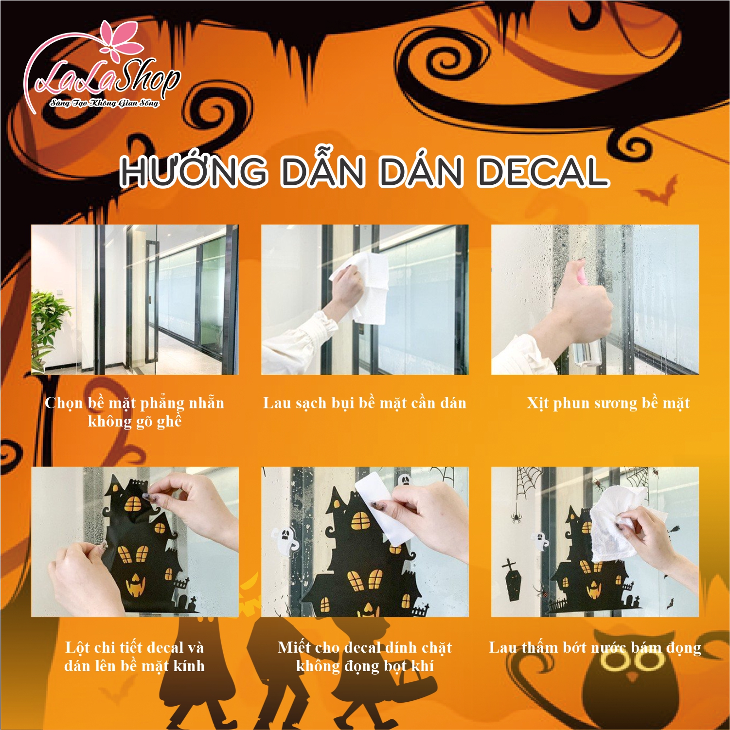 Decal Noel Lala trang trí khổ lớn cao cấp dán tường và cửa kính dễ dàng ...