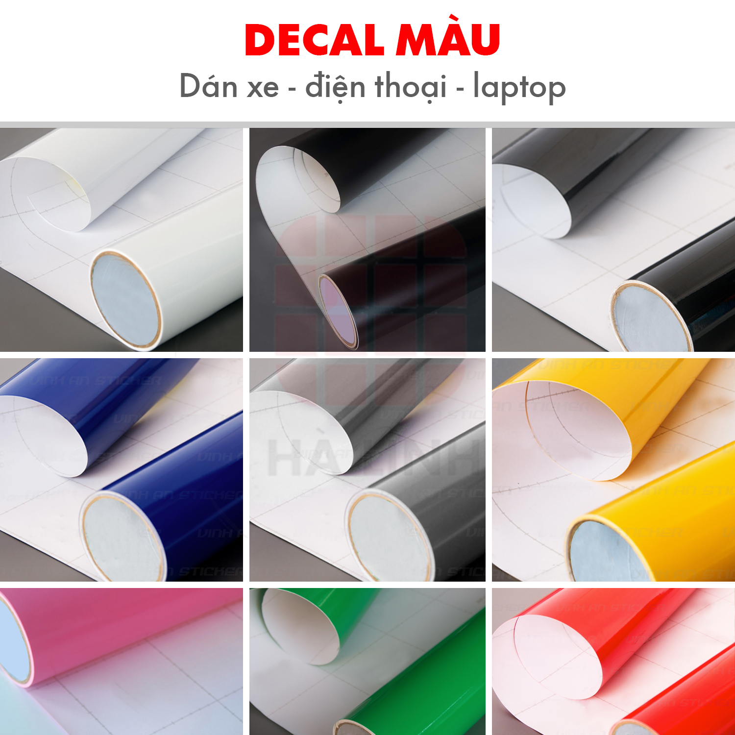 Decal màu dán xe máy bề mặt bóng nhám mờ, đề can xe sh vision giấy ...