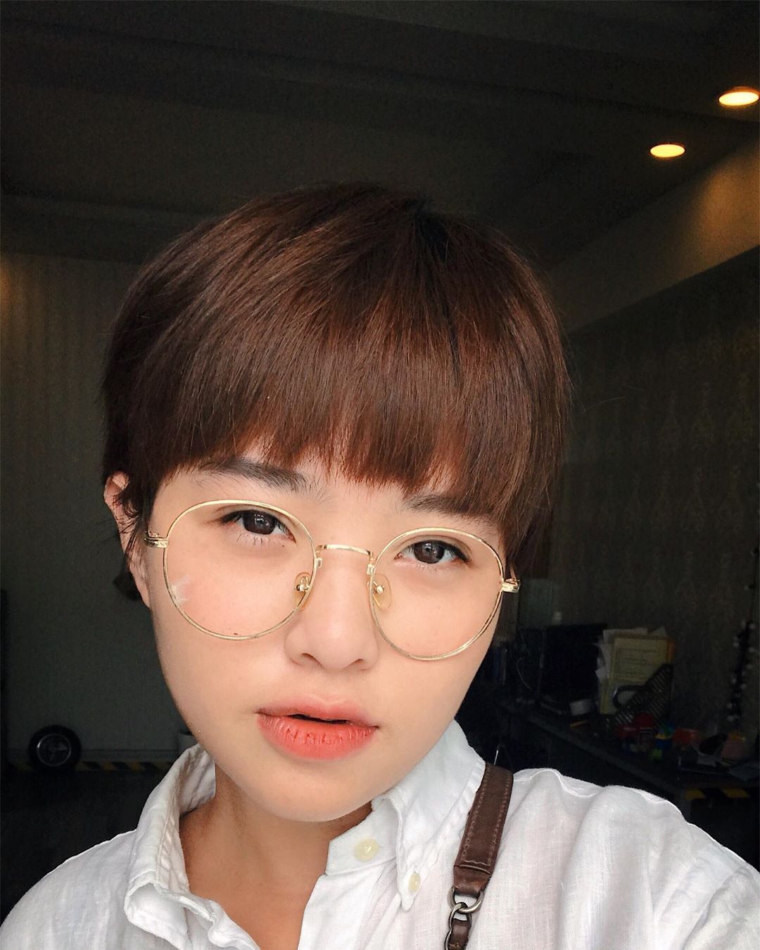 Gọng kính cận tròn nam nữ DOKCRAZY HANY Hợp Kim phong cách Hàn Quốc ...