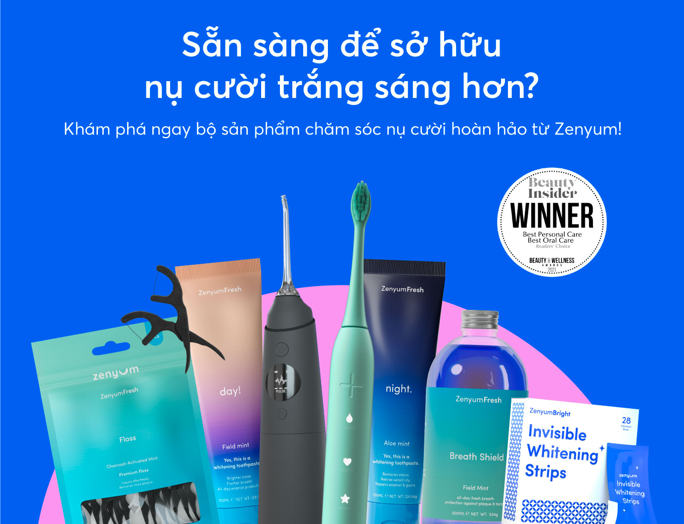 Combo 1 Máy Tăm Nước Zenyum Pro và 1 Bàn Chải Điện Zenyum Sonic ...
