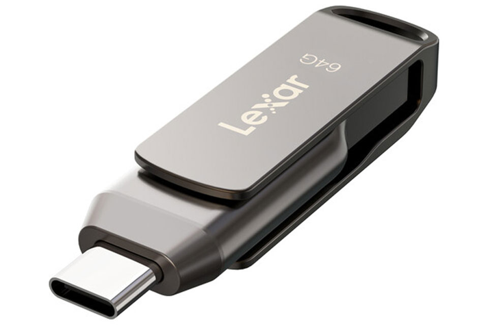 USB OTG Lexar 32GB / 64GB / 128GB JumpDrive Dual Drive D400 (Dual USB 3 ...