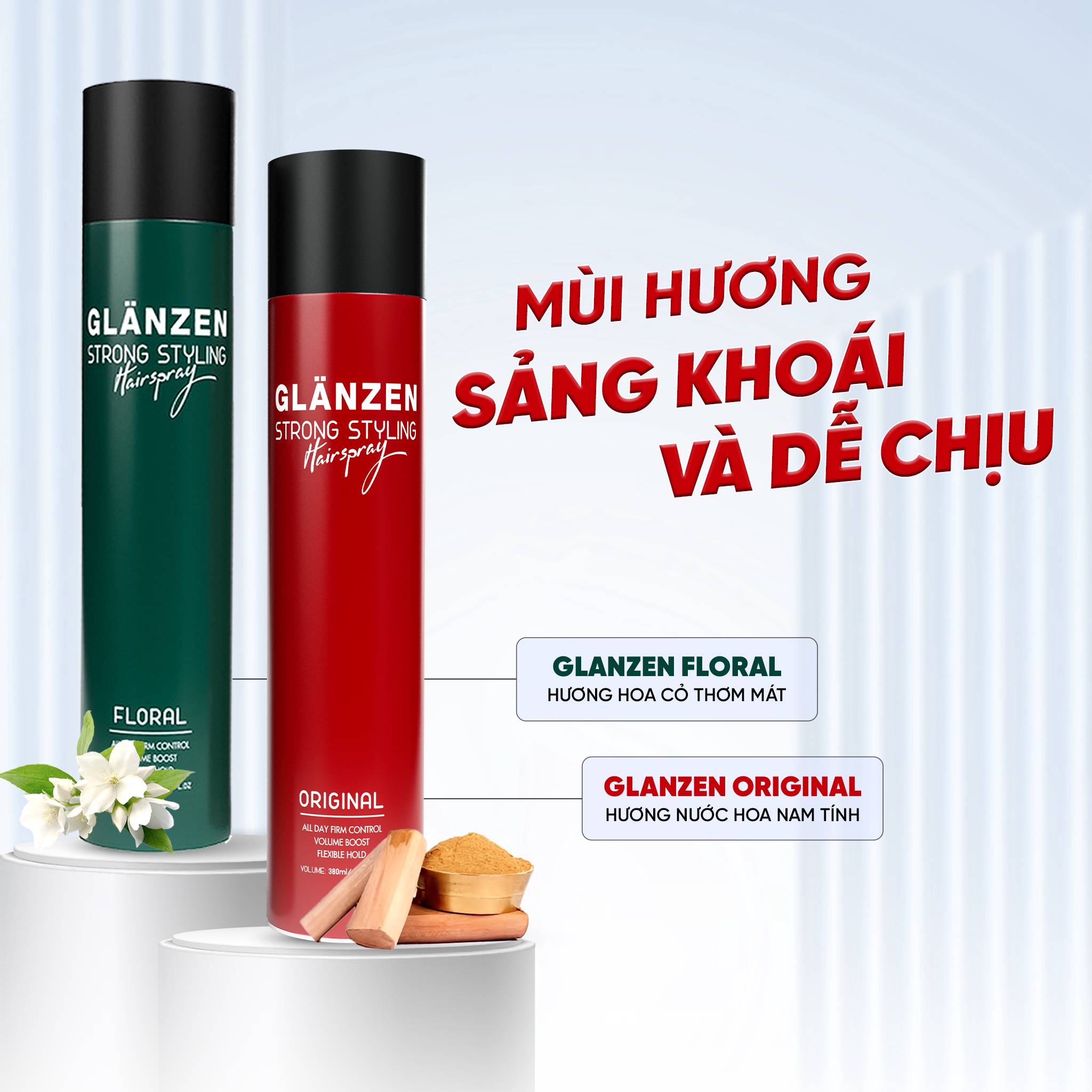 Gôm xịt tóc nam Glanzen 30Shine phân phối chính hãng giữ nếp tạo kiểu Glanzen 380ml | Shopee ...