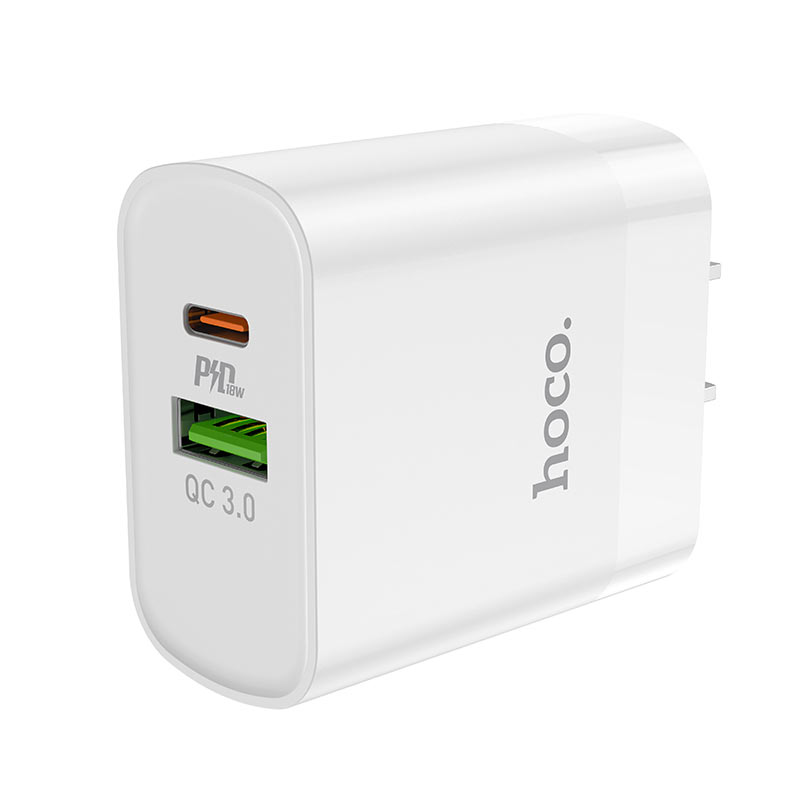 Củ sạc nhanh 20w Hoco C80 chân cắm dẹp có 2 cổng USB và Type-C | Shopee ...