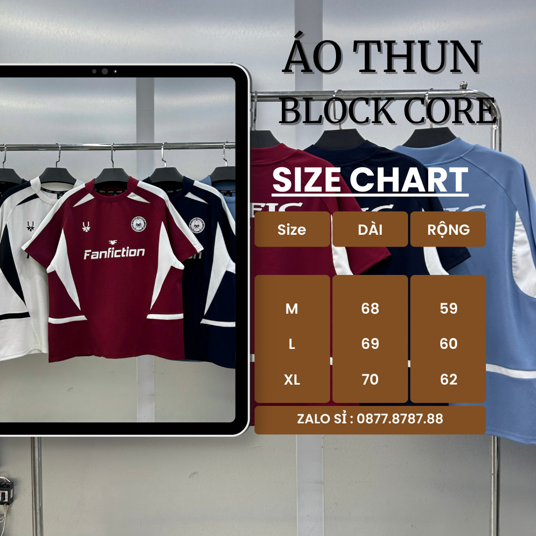 Áo thun FAFIC blockcore style unisex hình IN fanfiction chất cotton ...