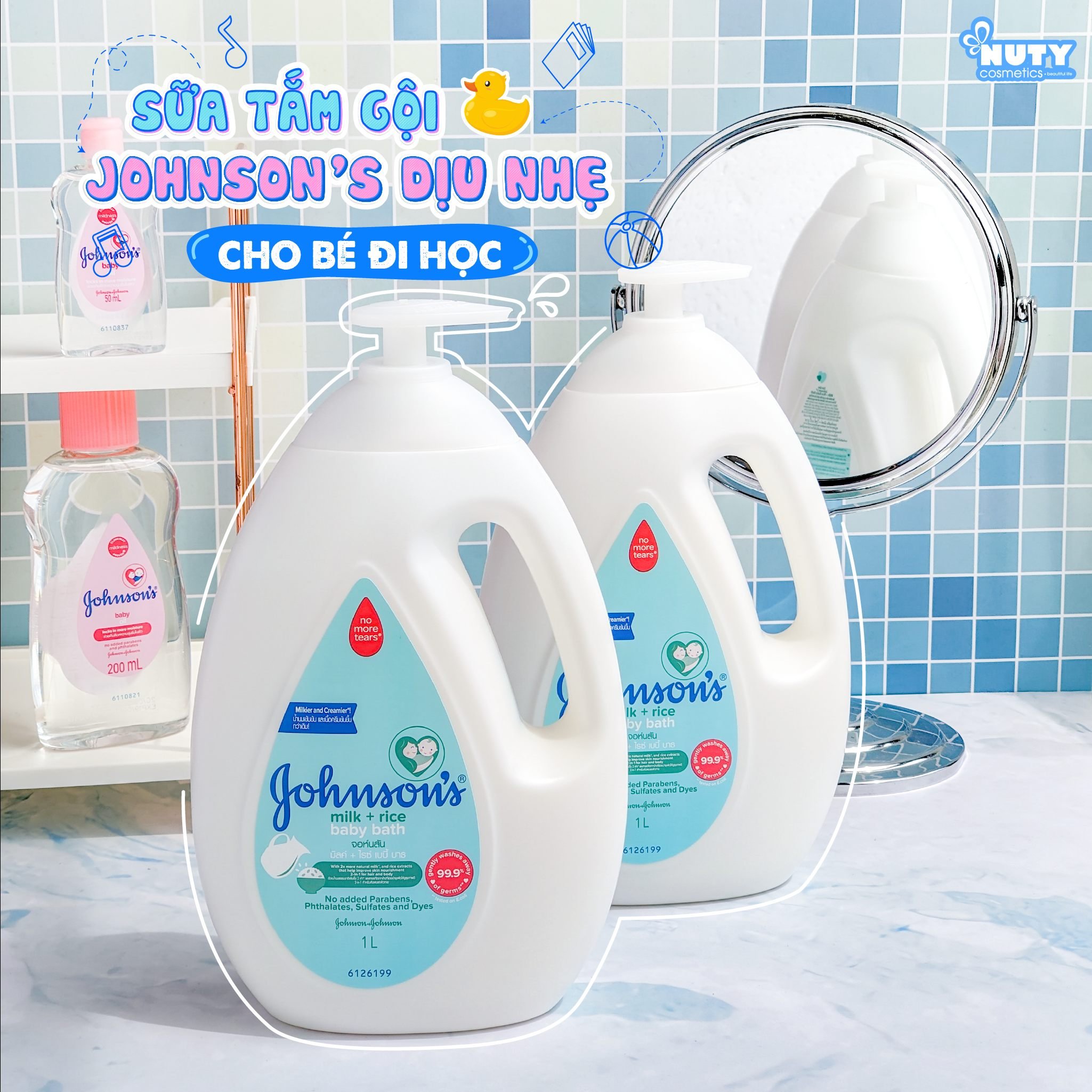 Sữa Tắm Johnson’s Milk+Rice Baby Bath 1000ml | Shopee Việt Nam