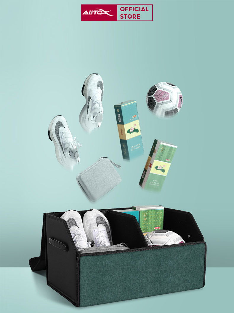 Thùng đựng đồ ô tô AutoX bọc da PU khung gỗ chắc chắn tuỳ chỉnh ngăn chứa phù hợp với mọi loại ...