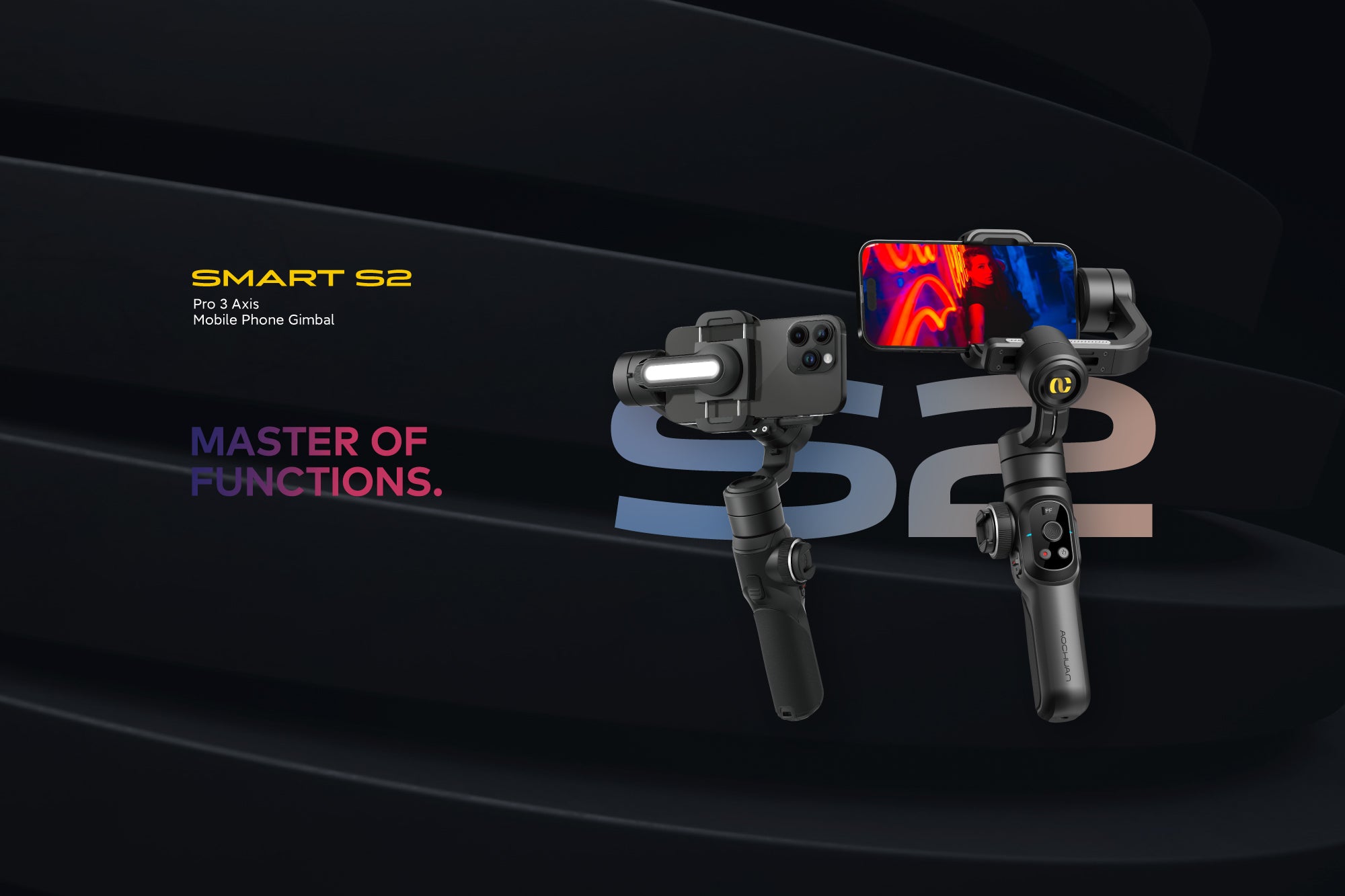 Gimbal Smart S2 Max chính hãng AOCHUAN, Gymbal chống rung hỗ trợ quay ...