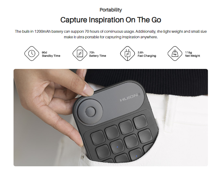 Huion KeyDial mini K20 | Shopee Việt Nam