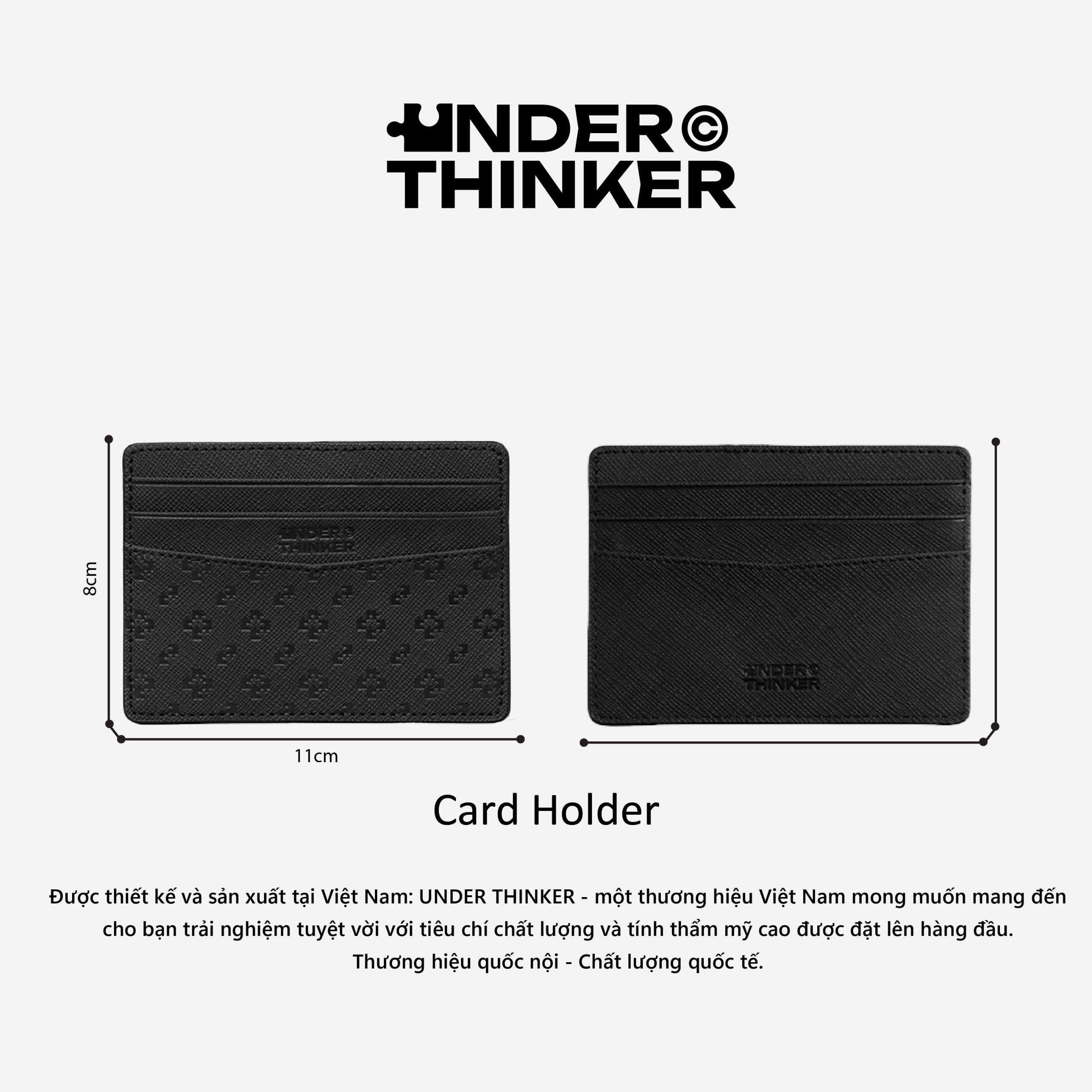 Ví Thẻ Da Nam Nữ Monogram Card Holder Nhỏ Gọn Dập Chìm Cao Cấp Chính ...