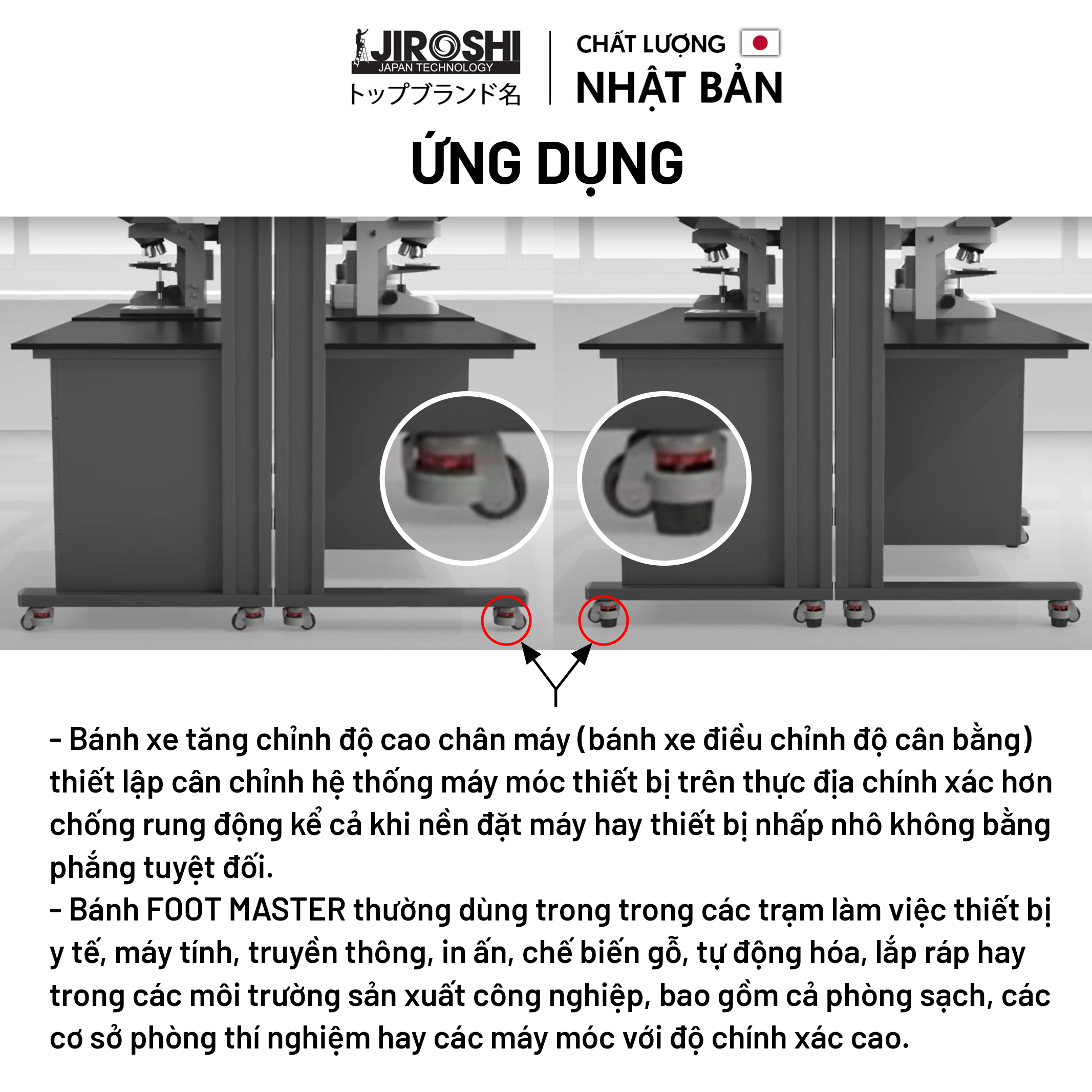 Bánh xe tăng chỉnh foot master, bánh xe sử dụng cho máy móc thiết bị | Shopee Việt Nam