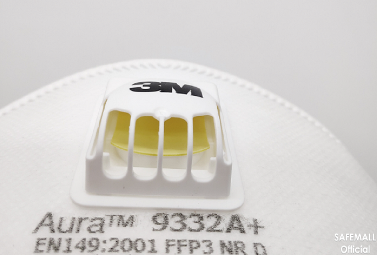 Khẩu trang lọc bụi siêu mịn 3M Aura 9332A+ Tiêu chuẩn FFP3 châu Âu ...