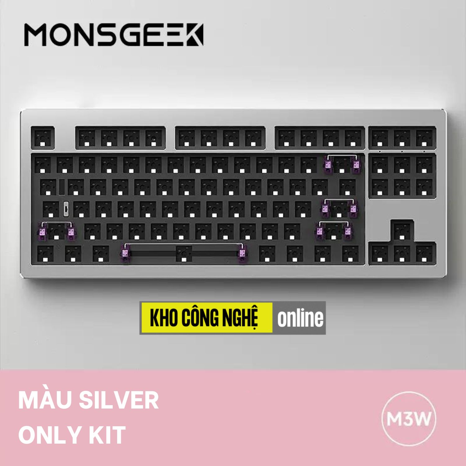Monsgeek M3W - Bàn Phím Cơ Monsgeek M3W RGB Mạch Xuôi kết nối 3 chế độ ...