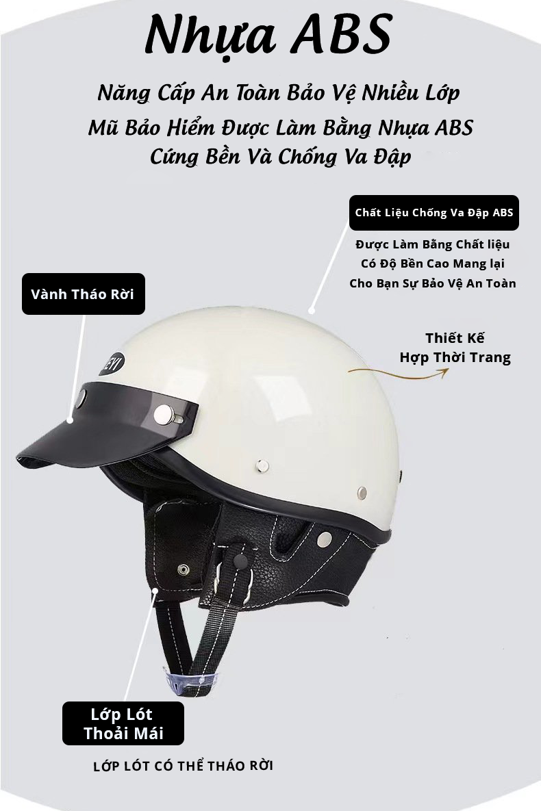 Mũ bảo hiểm Retro Napoli N179 phong cách nhật bản-Nhiều Màu Lựa Chọn | Shopee Việt Nam