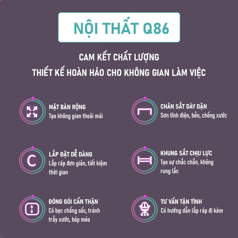 Bàn Chữ K Bàn Làm Việc Máy Tính PC Gaming Setup Hiện Đại NỘI THẤT Q86 mặt gỗ 1m2, 1m4 chân sắt ...