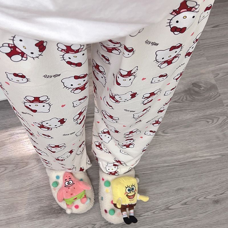 Quần Dài Mặc Nhà Hello Kitty Đáng Yêu Siêu Cute hoạt hình Dành Cho Nữ ...