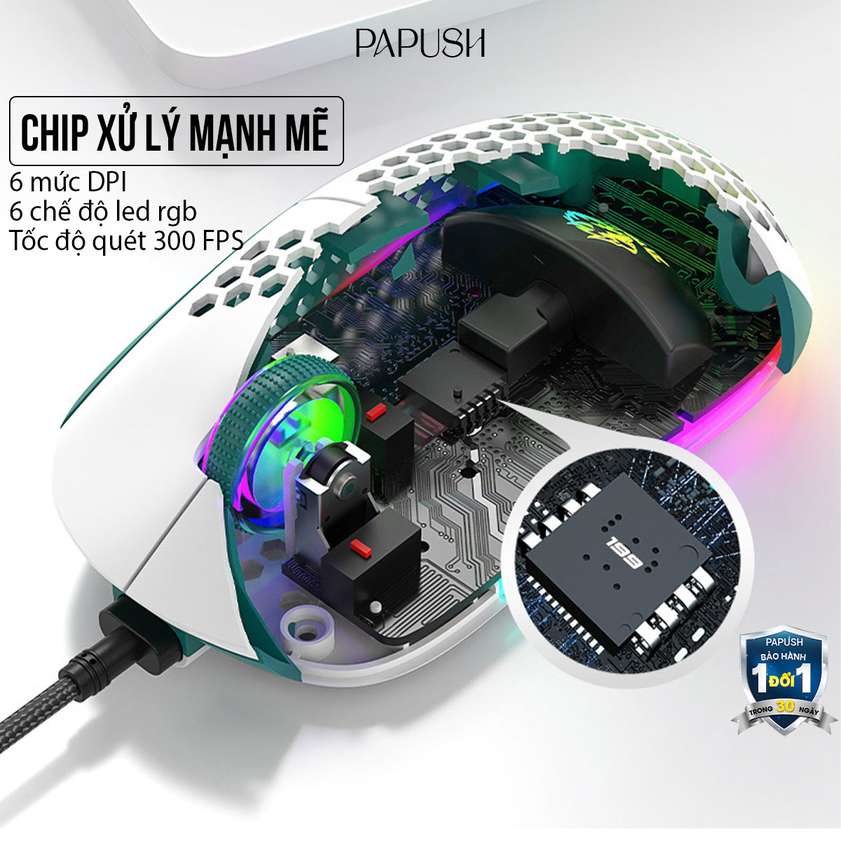 Chuột Gaming Có Dây 4 Mức Dpi Freewolf Ziyou Lang M8 Led RGB Nhiều Chế Độ Dùng Cho Laptop Chơi ...