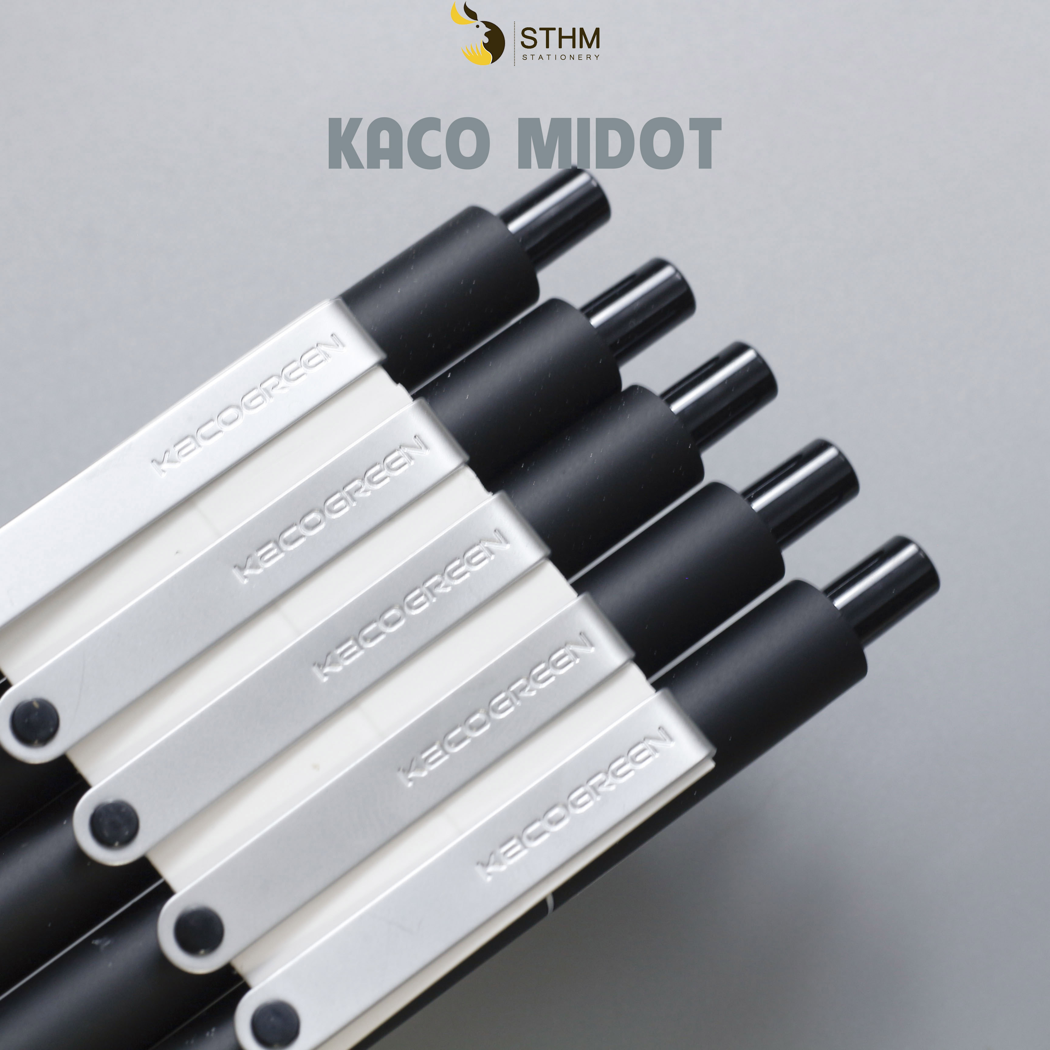 [STHM stationery] - Kacogreen PURE, ROCKET, MIDOT lẻ cây màu trung tính ...