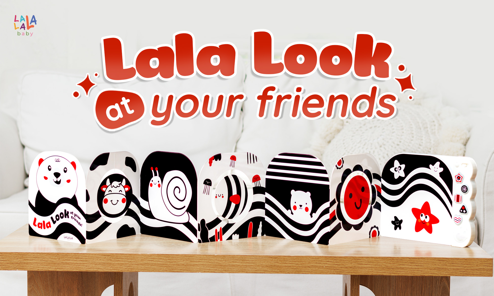 Sách âm thanh Lalalook hoàn thiện thị giác não bộ phát triển cho bé sơ ...