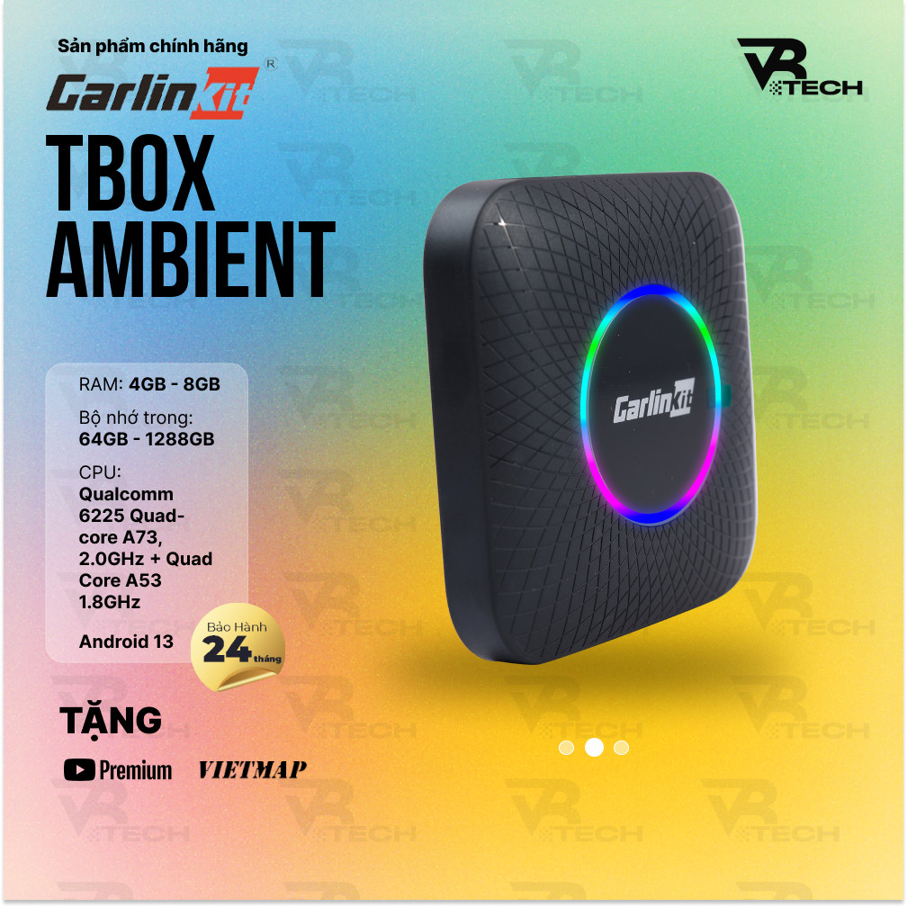 Bộ Android Box Chính Hãng Carlinkit Tbox UHD HDMI Qualcomm 660 2025, Tbox Ambient Qualcomm 6225 ...