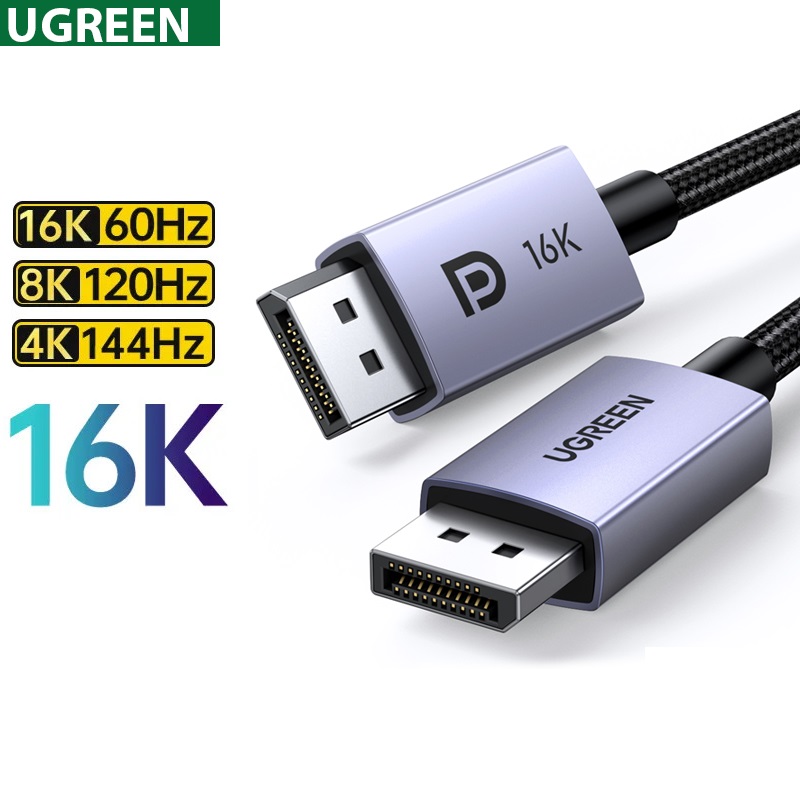 Cáp Displayport to Displayport 2.1 hỗ trợ 16K@60Hz 8K@120Hz 4K@240Hz ...