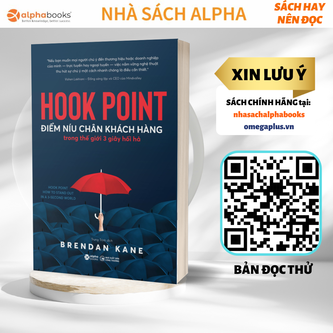 Sách HOOK POINT: ĐIỂM NÍU CHÂN KHÁCH HÀNG trong thế giới 3 giây hối hả ...