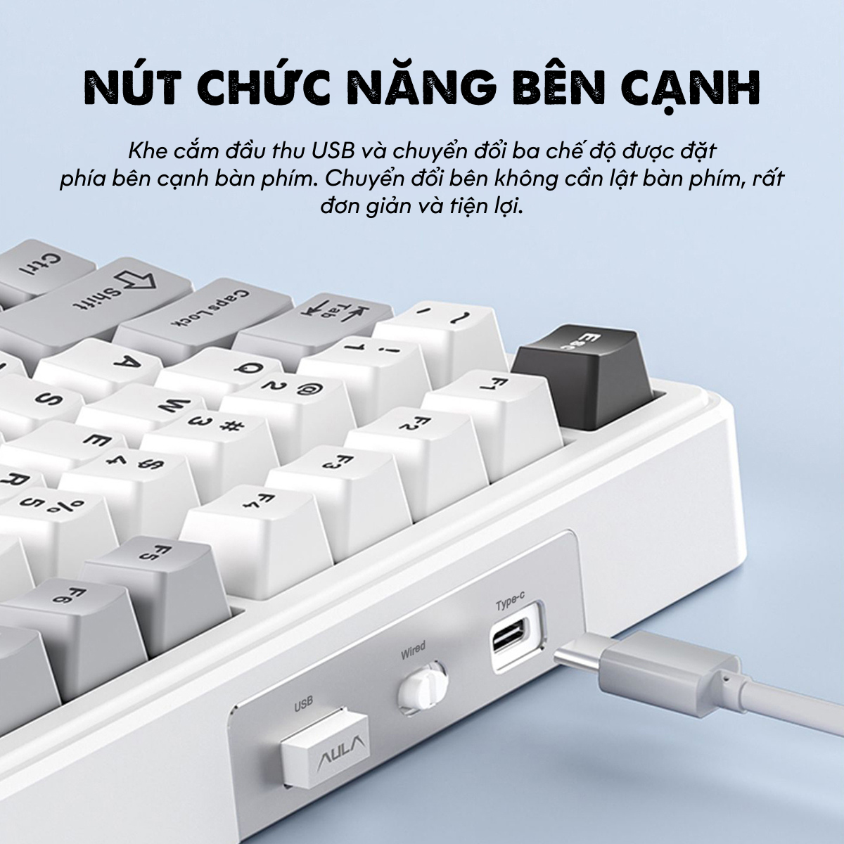AULA F99 - Bàn Phím Cơ AULA F99 có Hotswap, Led RGB, Kết Nối 3 Mode ...
