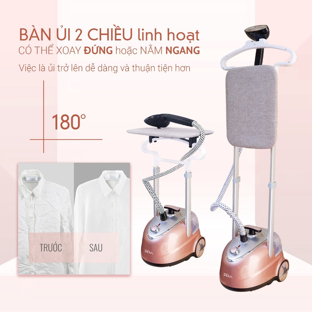 Bàn Là Cây Hơi Nước Đứng SEKA SK47 Kèm Bàn Ủi Dung Tích 2 Lít Công Suất ...
