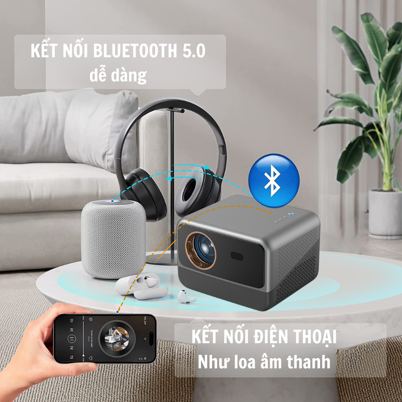Máy chiếu phim KAW K960 Với độ phân giải cực cao, siêu nét - Hàng chính hãng bảo hành 12 tháng ...