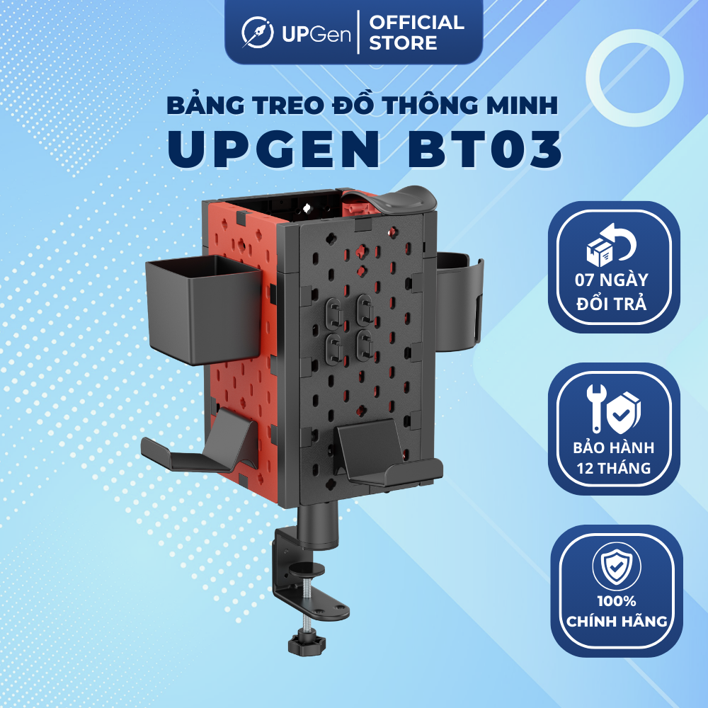 Bảng treo đồ thông minh UPGen BT03 kẹp bàn chắc chắn, thiết kế hình hộp ...