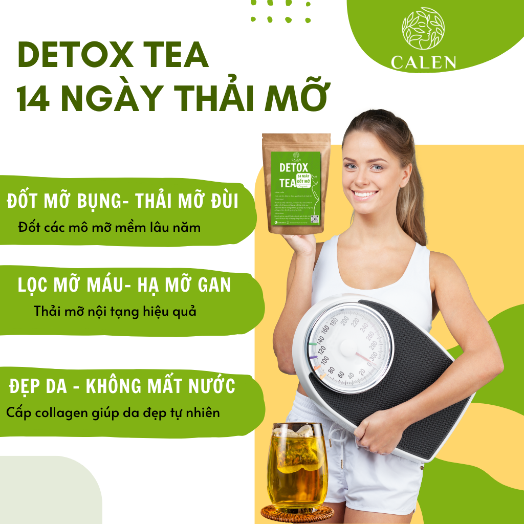 Trà detox 14 ngày Calen Nature's Farm vòng eo con kiến đón Tết 2025 ...