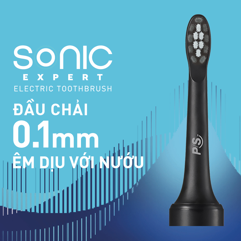 Bàn chải điện P/S Sonic Expert - Hàng chính hãng - Loại bỏ mảng bám hơn ...