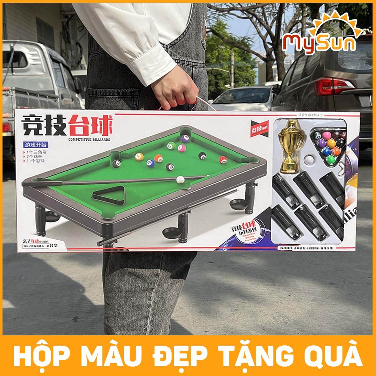 Bàn bi a bida mini cỡ lớn cho trẻ em bé giá rẻ đồ chơi MySun | Shopee ...