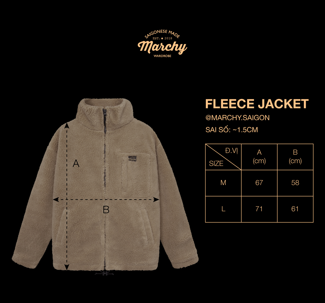 MARCHY - Fleece Jacket - Áo khoác lông | Shopee Việt Nam