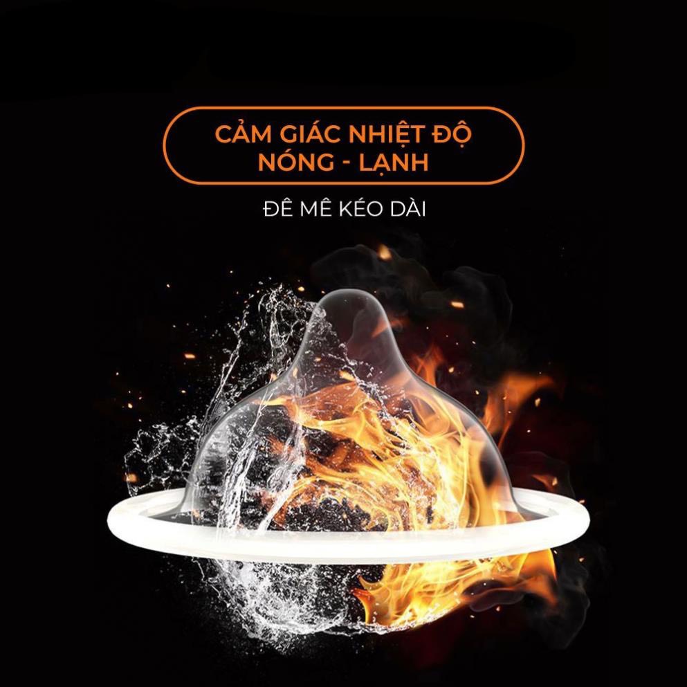 Bao cao su 001, Combo 2 hộp 20c, bcs siêu mỏng, gân gai, kéo dài thời ...