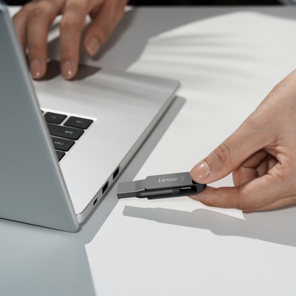 USB 3.1 32GB/ 64GB/ 128GB/ 256GB Lexar Dual Drive D400 Type-C/ Type-A ...