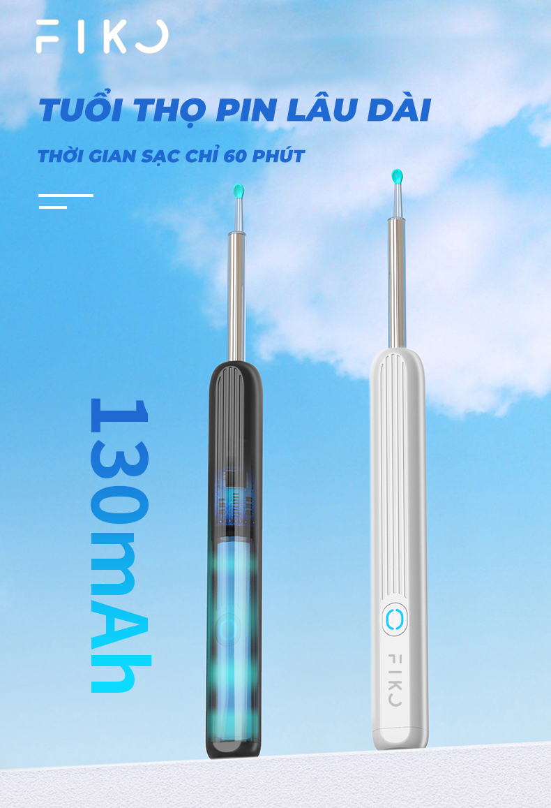 Dụng cụ lấy ráy tai có camera FIKO NE3 PRO/FIKO E9S - Bảo hành 6 tháng ...