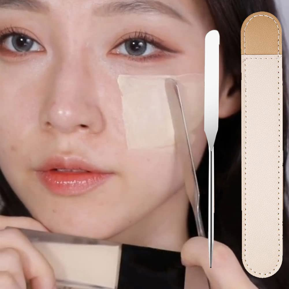 JULEPBEAUTY - Khay Pha Trộn Kem Nền, Son Môi Bằng Inox Hình Chữ Nhật 10x15cm Chuyên Dụng Cho ...