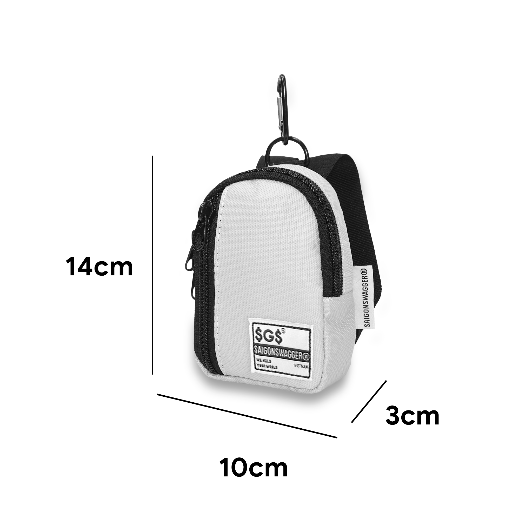 Phụ kiện móc khoá balo mini SAIGON SWAGGER® SGS ZIPPER BACKPACK ...